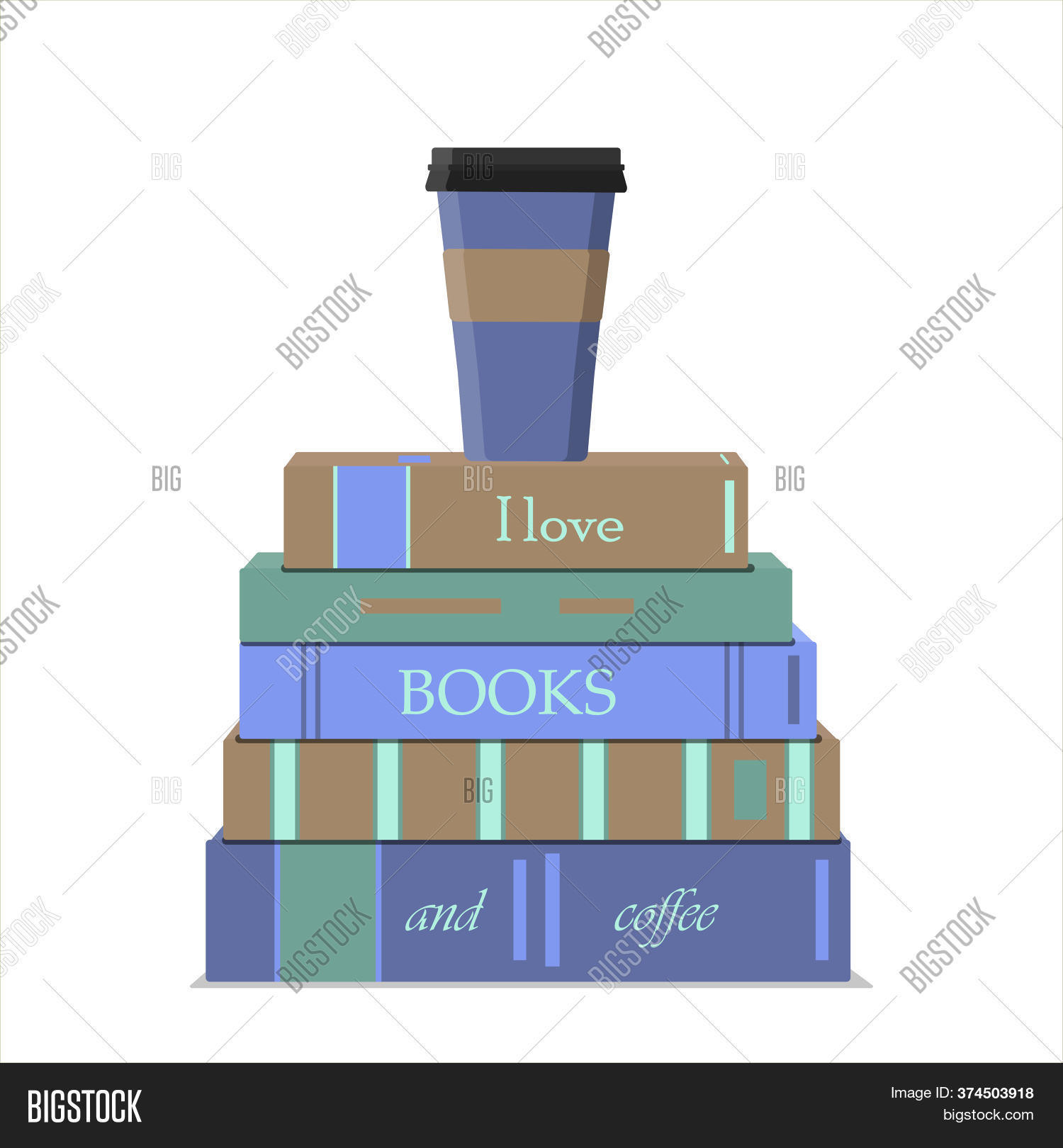 Vertical Stack Books Image & Photo (Free Trial) | Bigstock