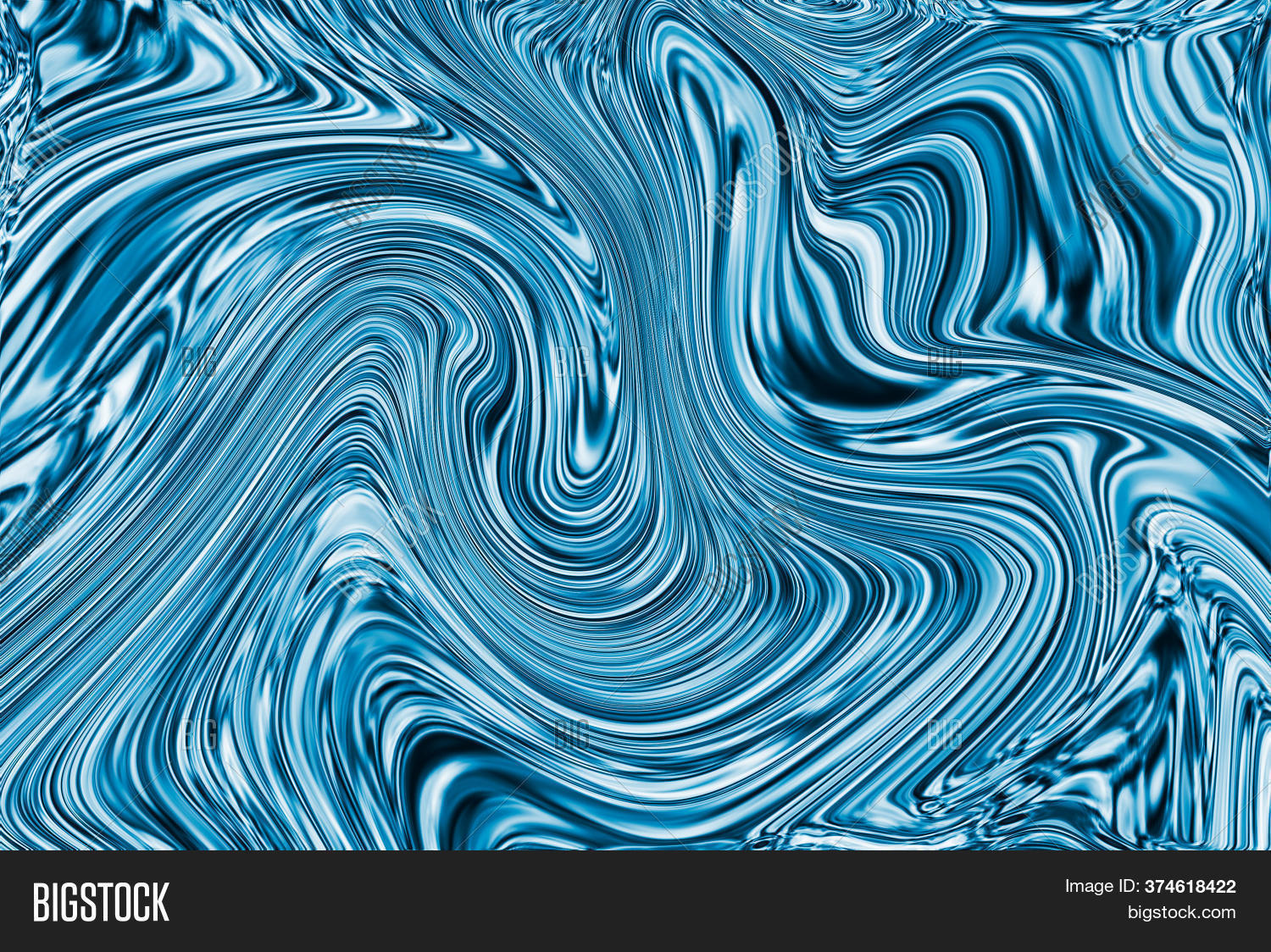 Blue Waves Marble Image & Photo (Free Trial) | Bigstock