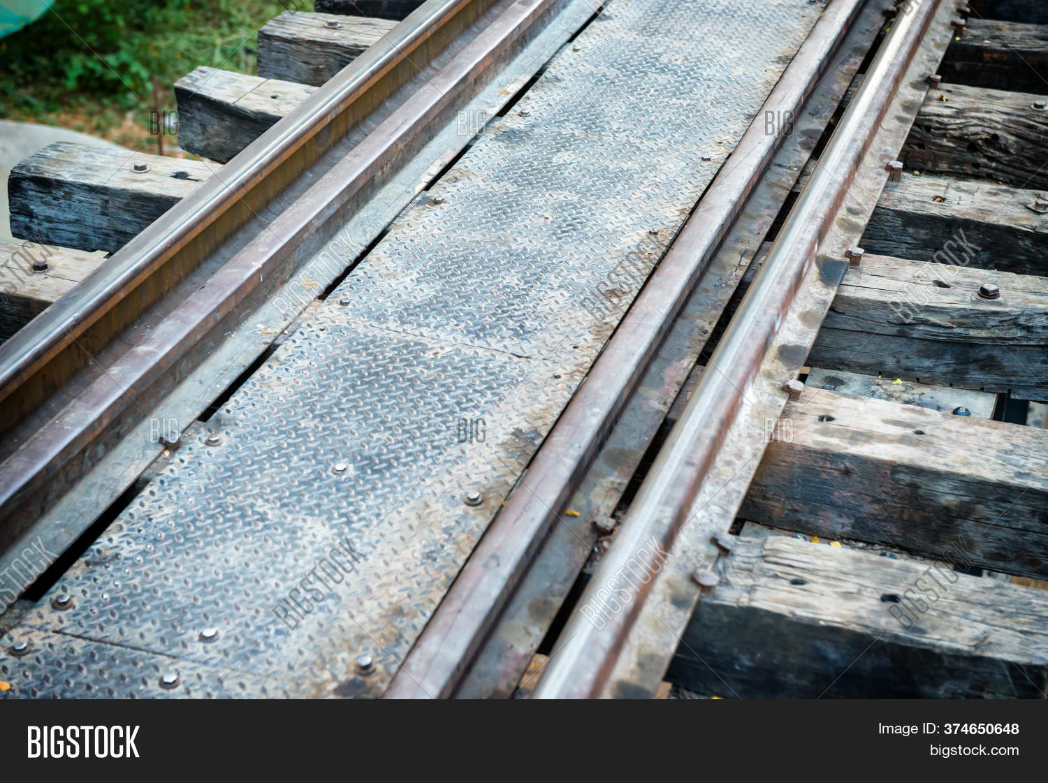 Old Rail Track Wooden Image & Photo (Free Trial) | Bigstock
