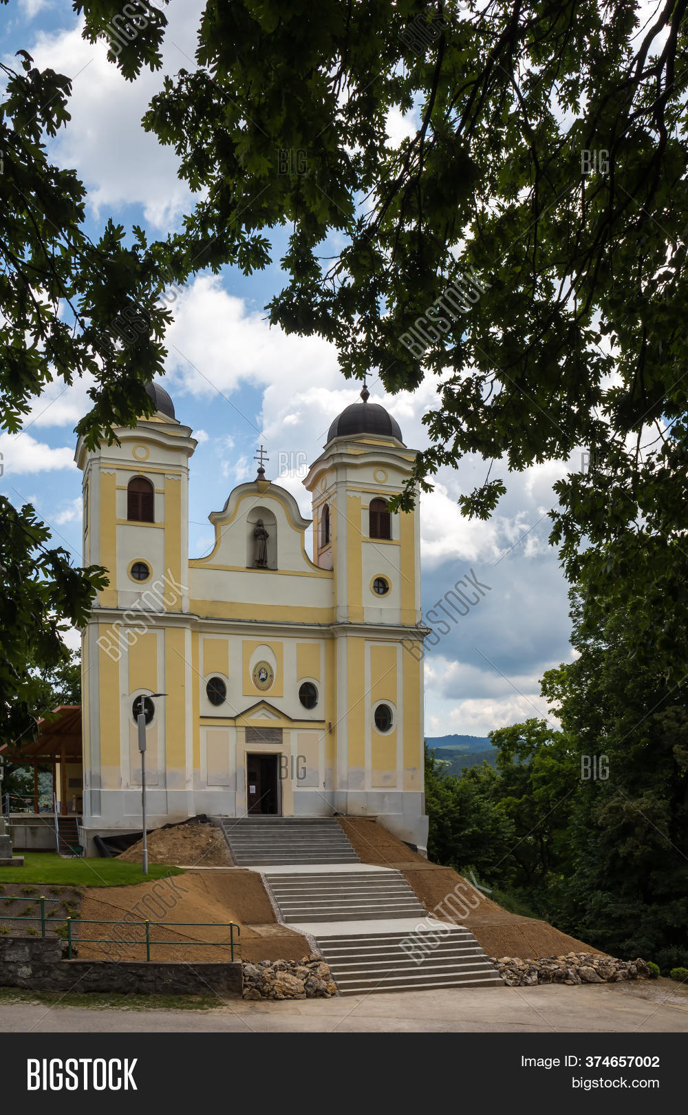 Yellow Facade Church Image & Photo (Free Trial) | Bigstock