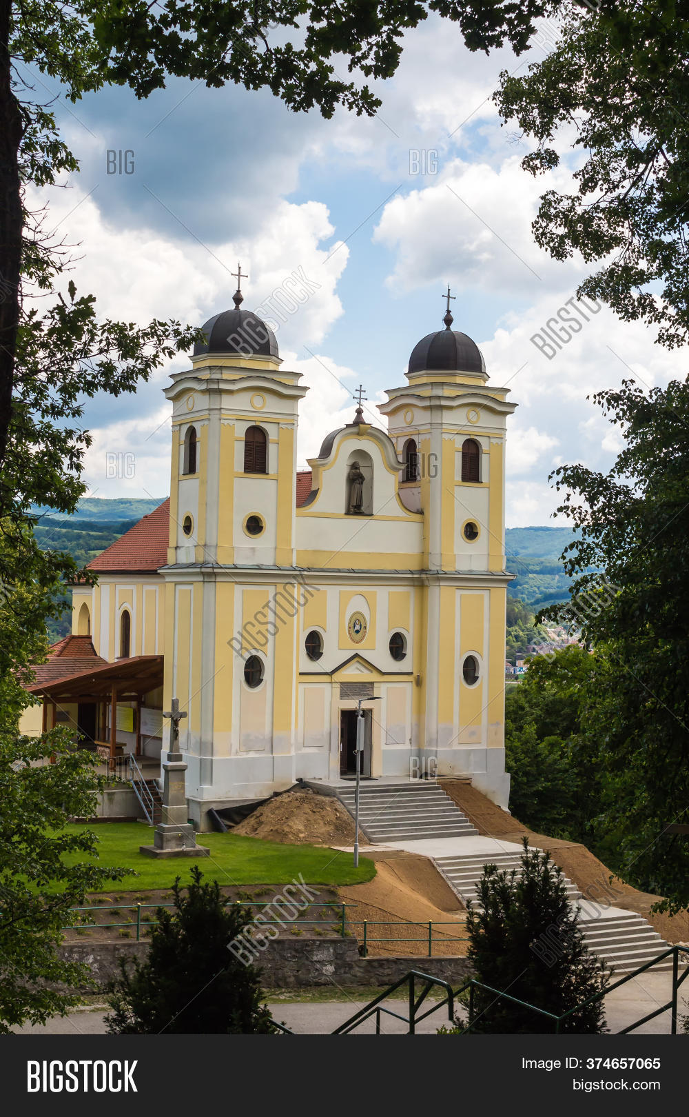 Yellow Facade Church Image & Photo (Free Trial) | Bigstock