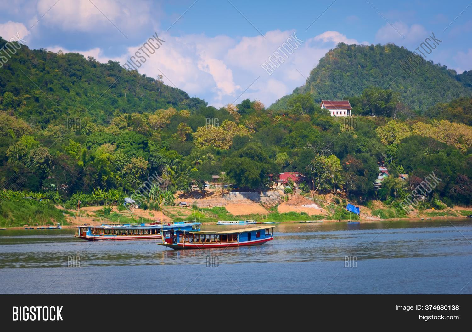 Long Boats Barges Image & Photo (Free Trial) | Bigstock