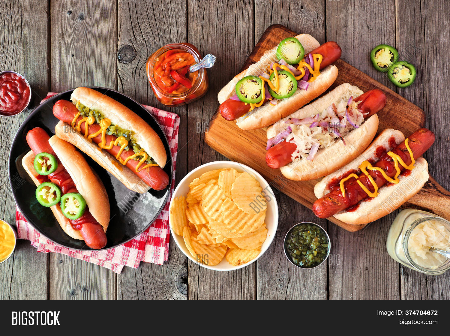 Bbq Hot Dog Table Image & Photo (Free Trial) | Bigstock