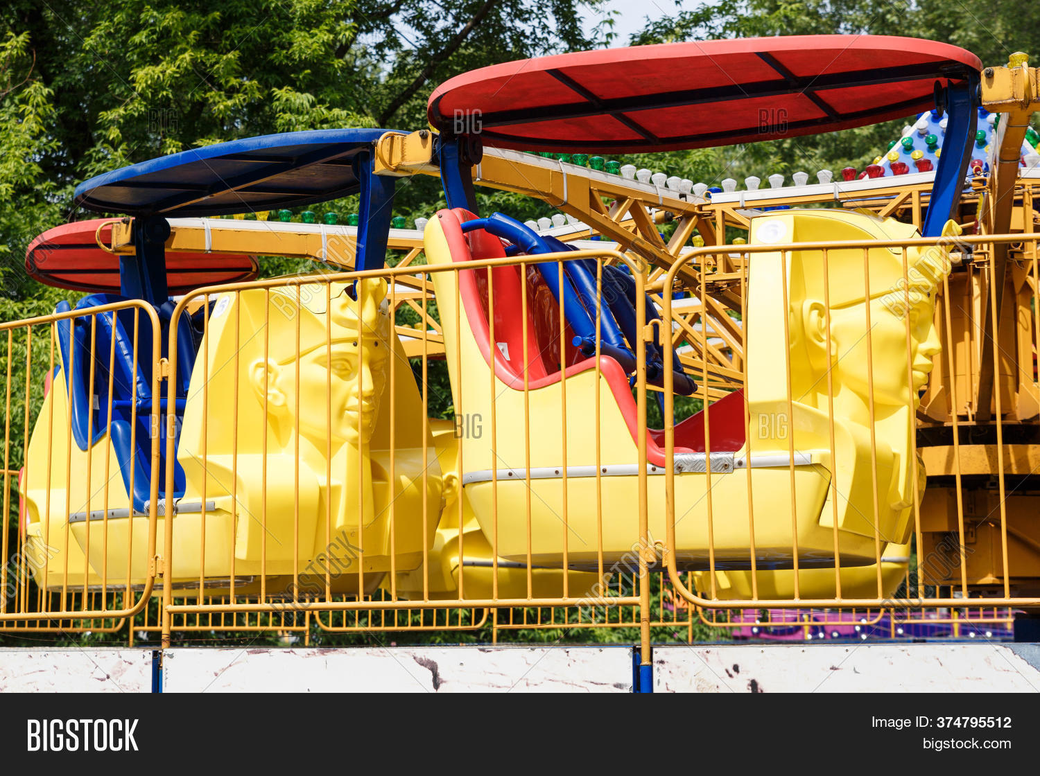 Yellow Carousel Booths Image & Photo (Free Trial) | Bigstock