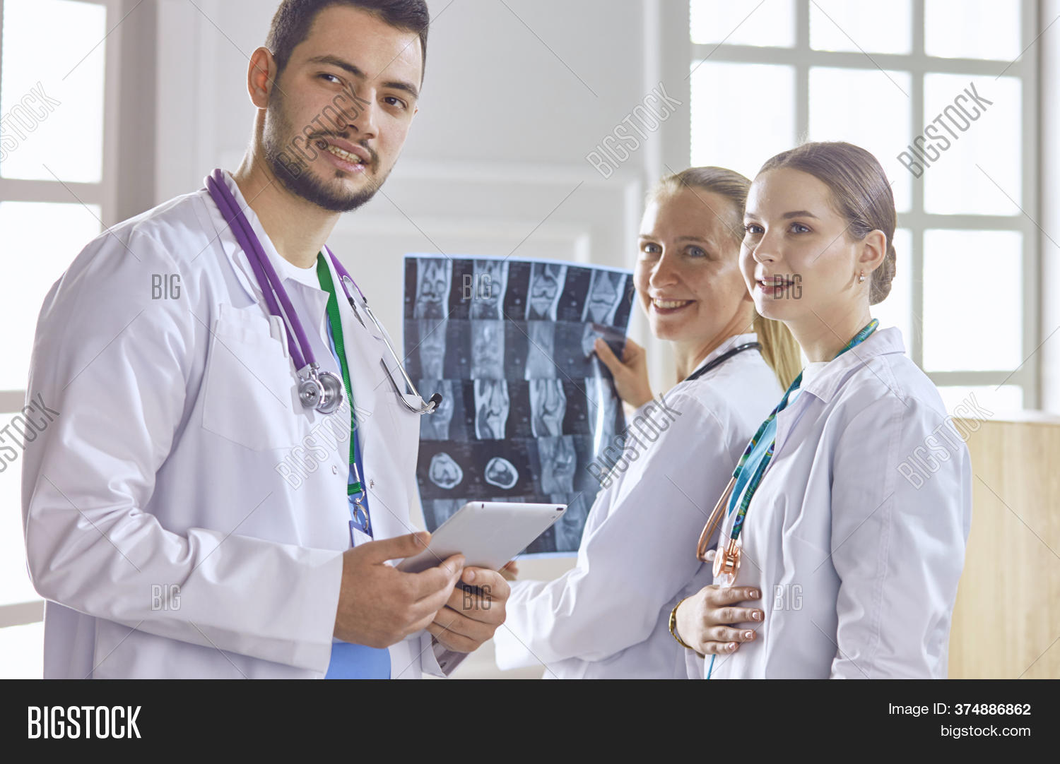 Team Doctors Watching Image & Photo (Free Trial) | Bigstock