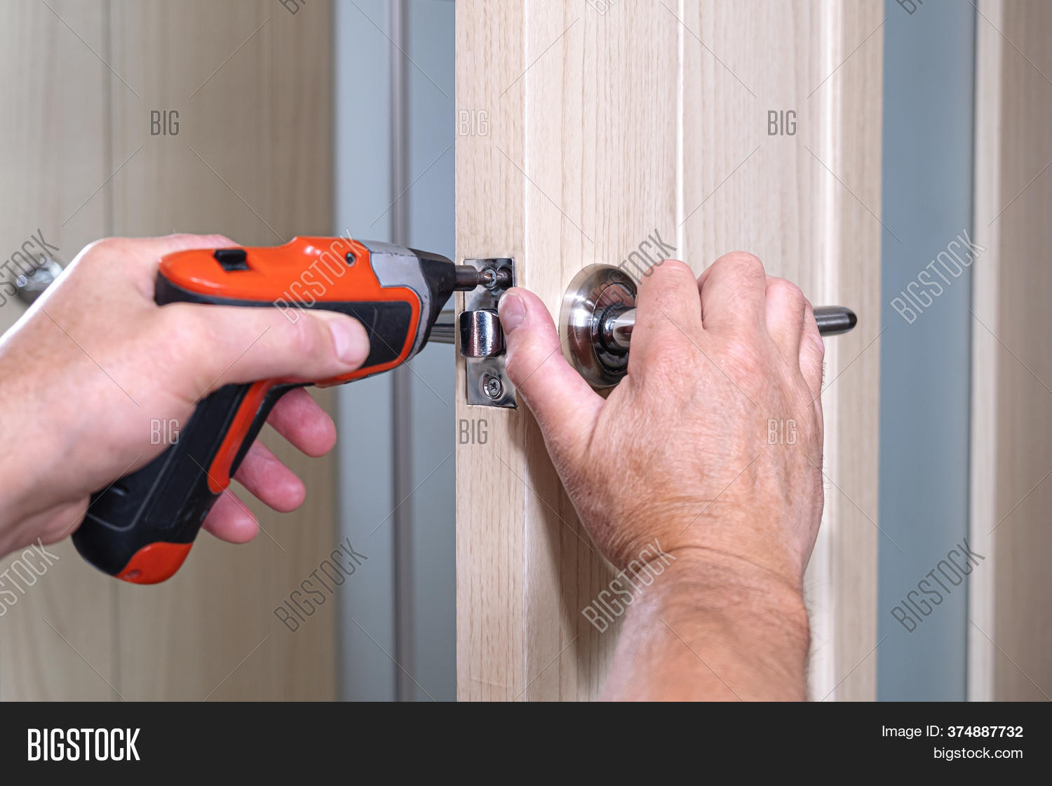 Repair Door Handle. Image & Photo (Free Trial) | Bigstock