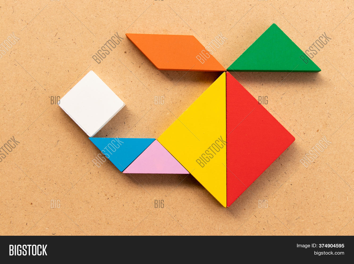 Color Tangram Puzzle Image & Photo (Free Trial) | Bigstock