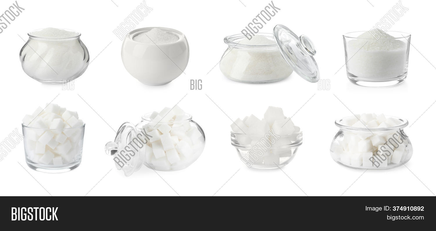 Set Refined Sugar On Image & Photo (Free Trial) | Bigstock