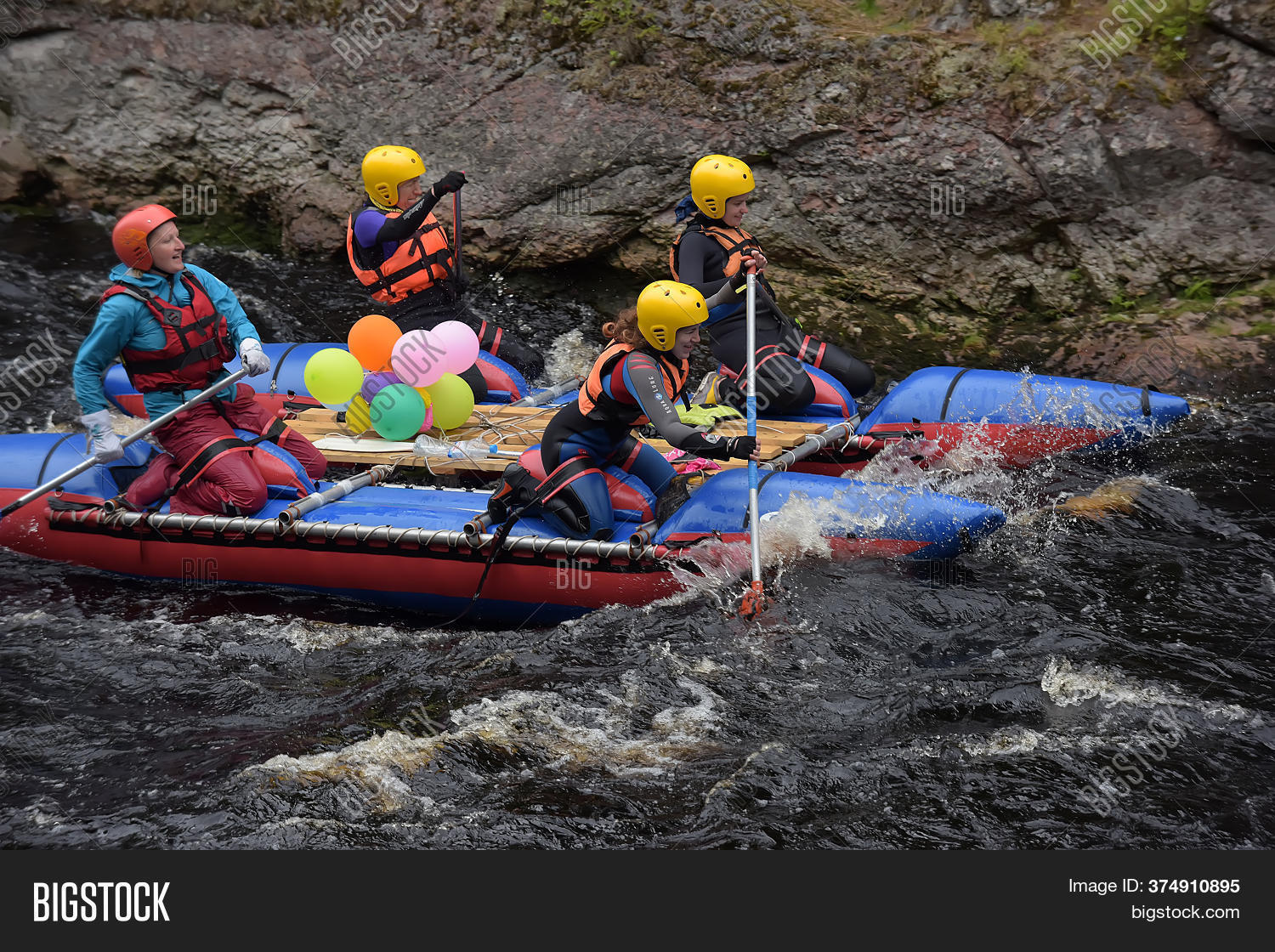 Rafting On Rafts Image & Photo (Free Trial) | Bigstock