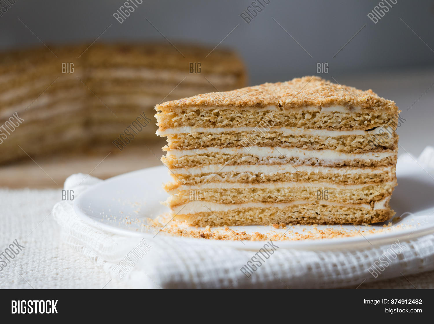 Slice Homemade Layered Image & Photo (Free Trial) | Bigstock