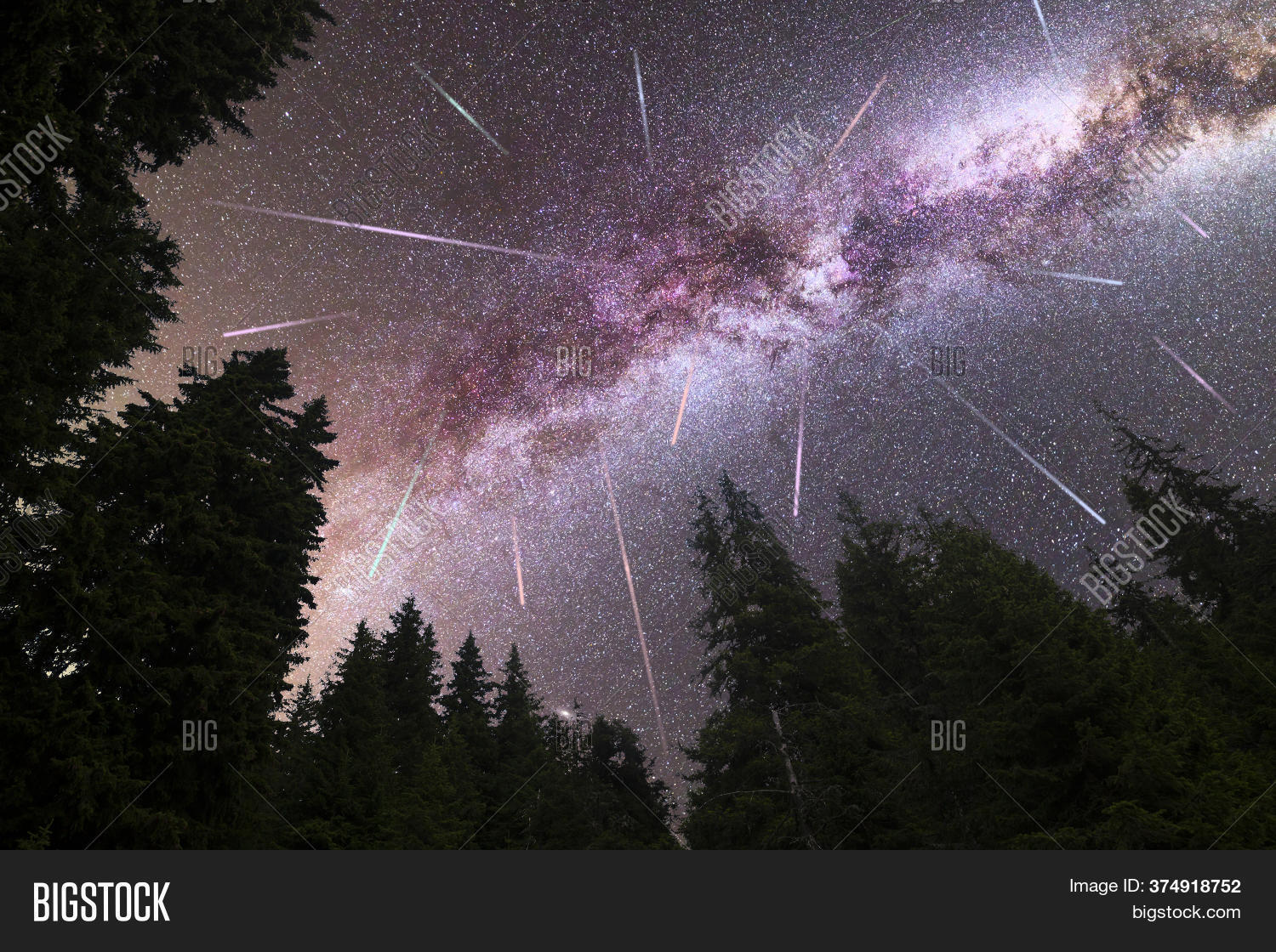 View Meteor Shower Image & Photo (Free Trial) | Bigstock