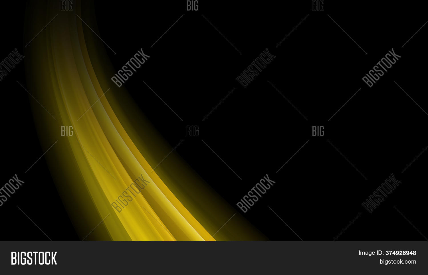 Yellow Curved Lines On Image & Photo (Free Trial) | Bigstock