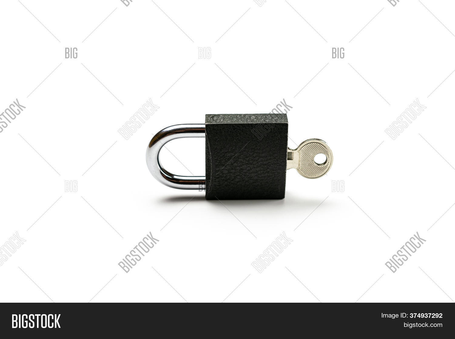 Padlock Key Isolated Image & Photo (Free Trial) | Bigstock