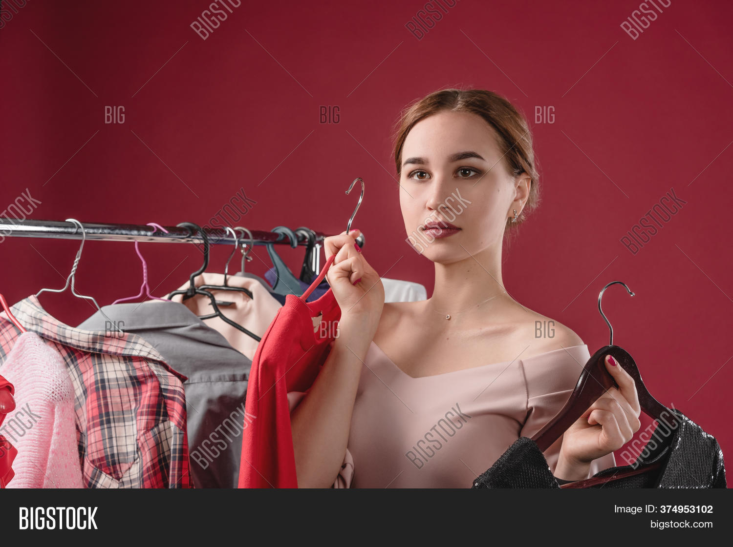 Beautiful Girl Chooses Image & Photo (Free Trial) | Bigstock