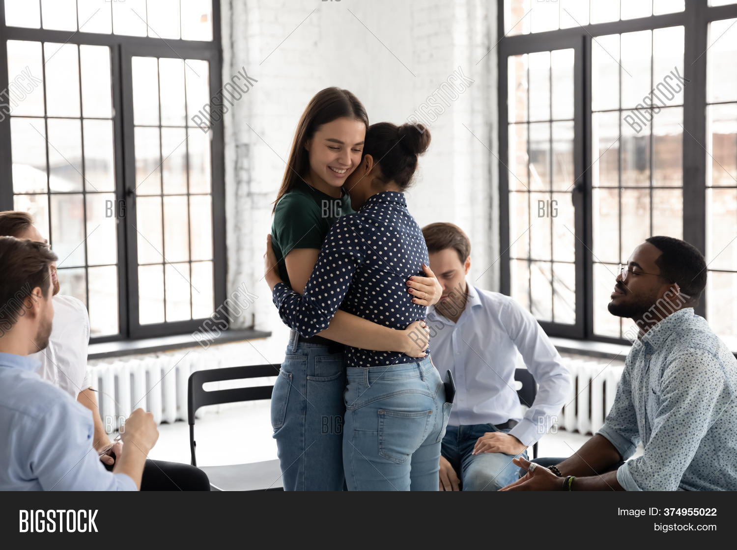 Girls Hugging During Image & Photo (Free Trial) | Bigstock