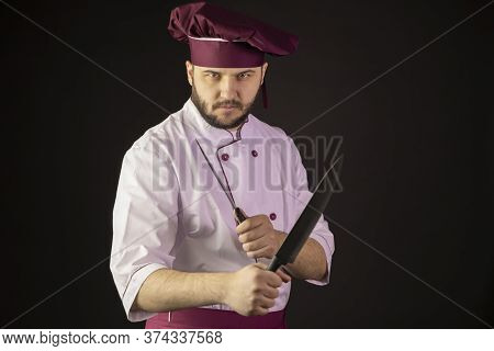 Aggressive Chef Man Image & Photo (Free Trial) | Bigstock