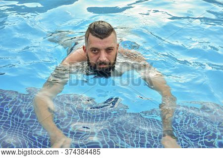 Bearded Man Swimming Image & Photo (Free Trial) | Bigstock