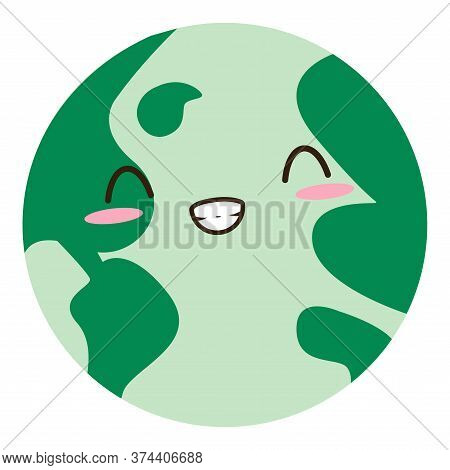 Isolated Happy Earth Vector & Photo (Free Trial) | Bigstock