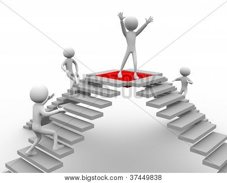 3d Man Winner On Top Image & Photo (Free Trial) | Bigstock