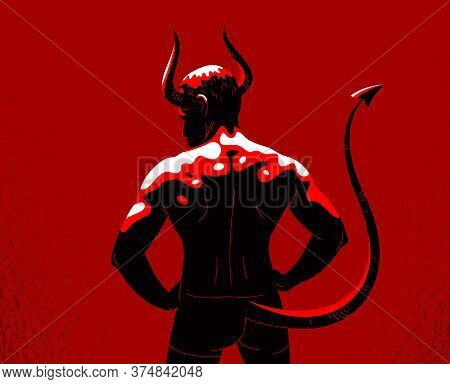 Devil Muscular Strong Vector & Photo (Free Trial) | Bigstock