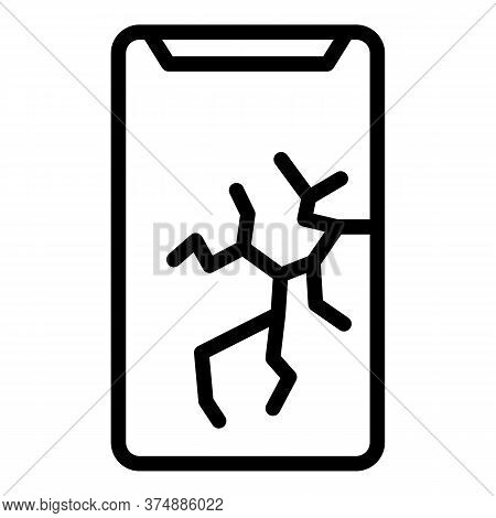 Broken Screen Icon. Vector & Photo (Free Trial) | Bigstock