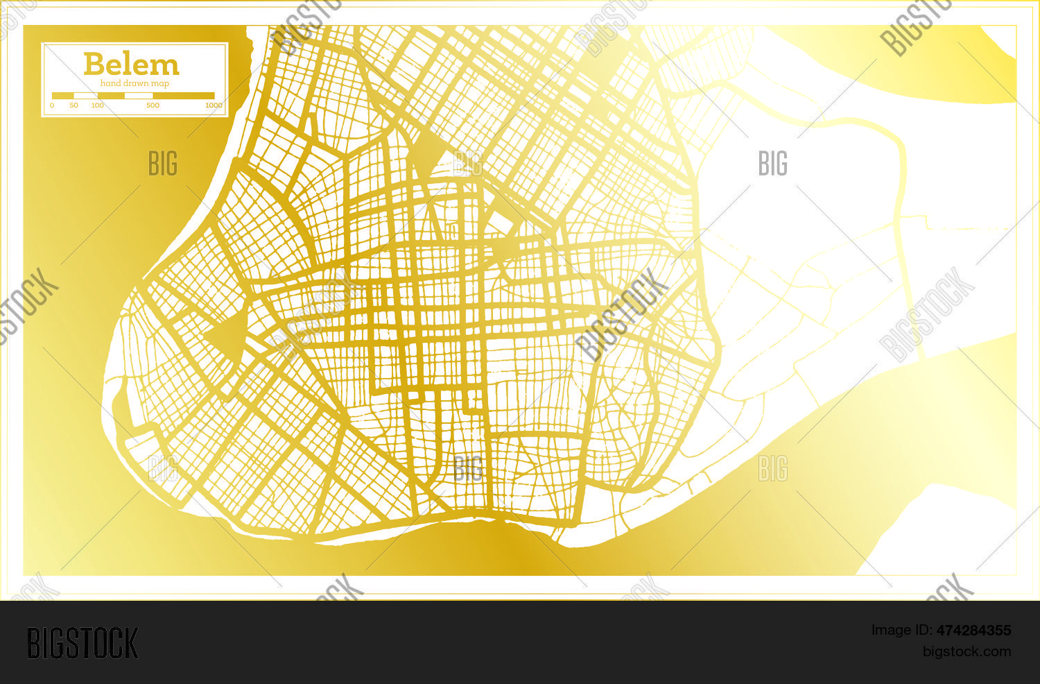 Belem Brazil City Map Vector & Photo (Free Trial) | Bigstock