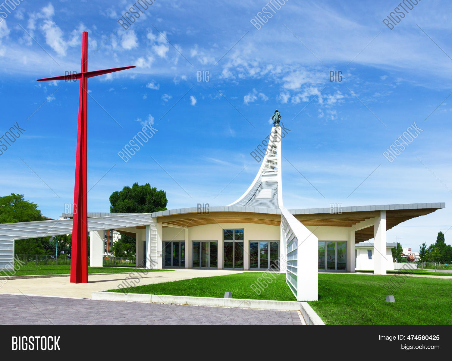 Modern Church Big Red Image & Photo (Free Trial) | Bigstock