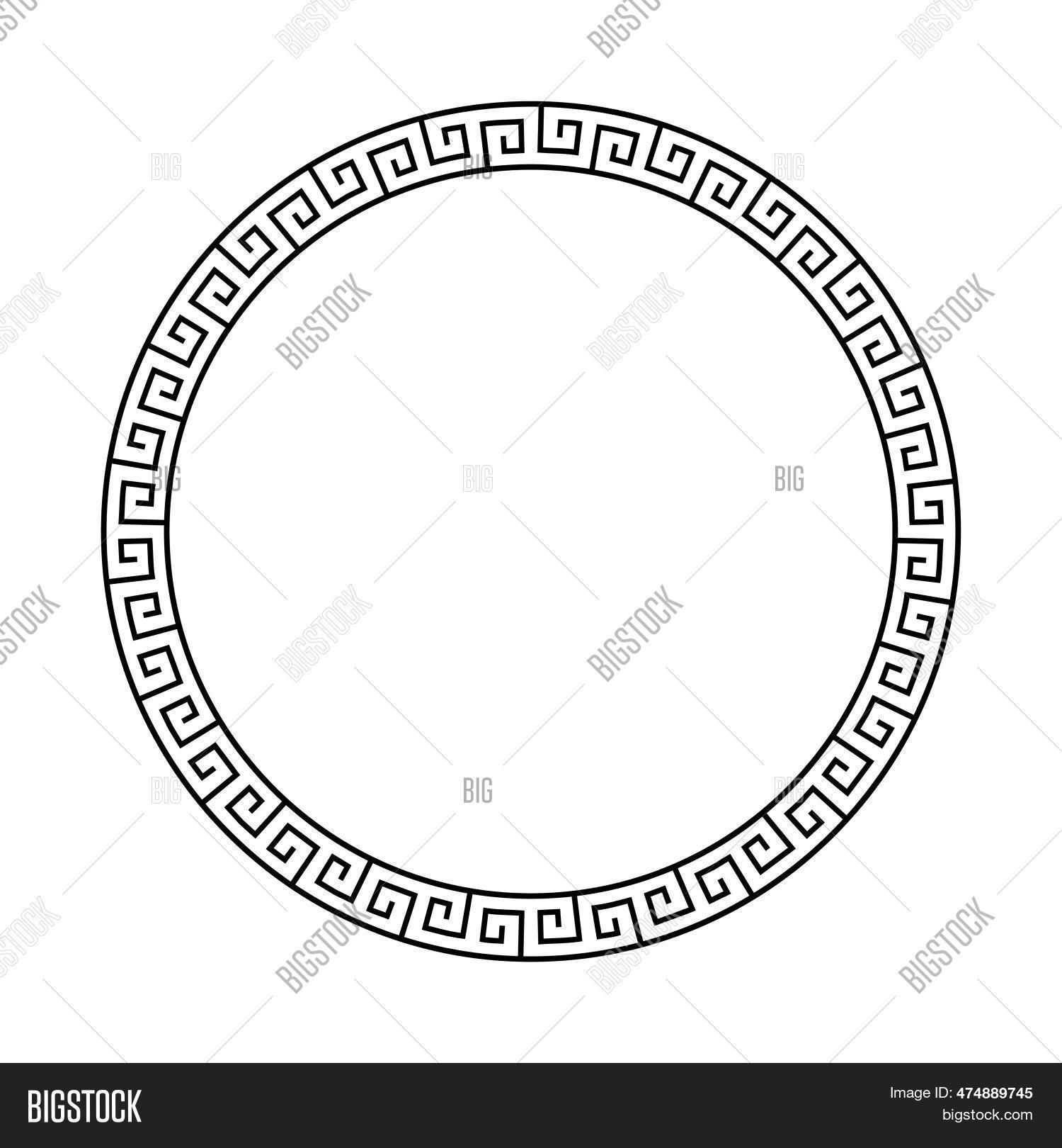 Circle Greek Pattern Vector & Photo (Free Trial) | Bigstock