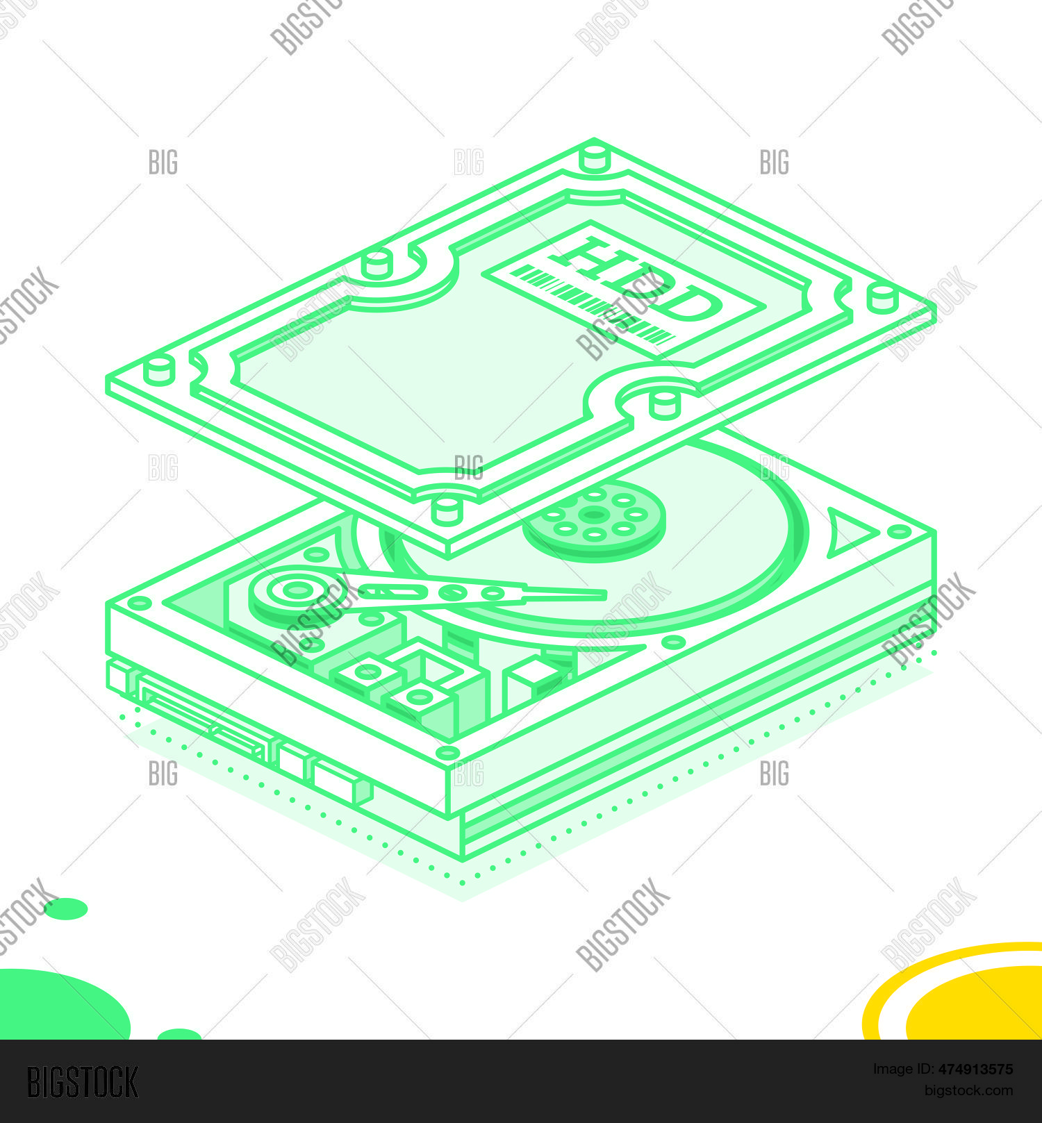 Hard Disk Drive. Vector & Photo (Free Trial) | Bigstock