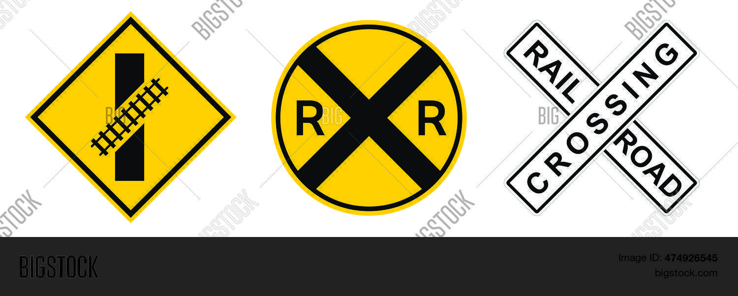 Yellow Railroad Vector & Photo (Free Trial) | Bigstock