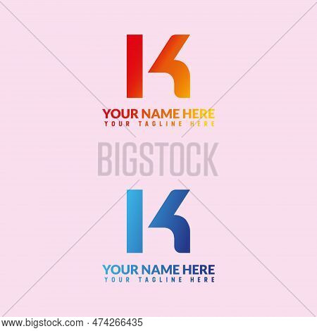 K Letter Logo K Text Vector & Photo (Free Trial) | Bigstock