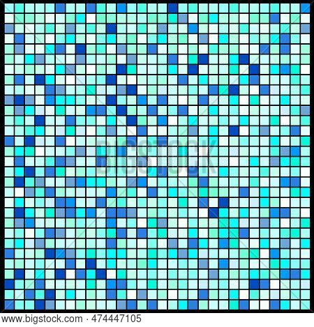 Blue Square Tiles Vector & Photo (Free Trial) | Bigstock