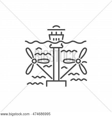 Tidal Energy Related Vector & Photo (Free Trial) | Bigstock