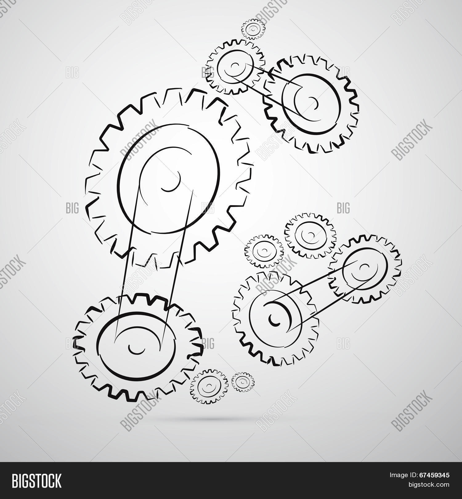 Cogs - Gears Vector Vector & Photo (Free Trial) | Bigstock