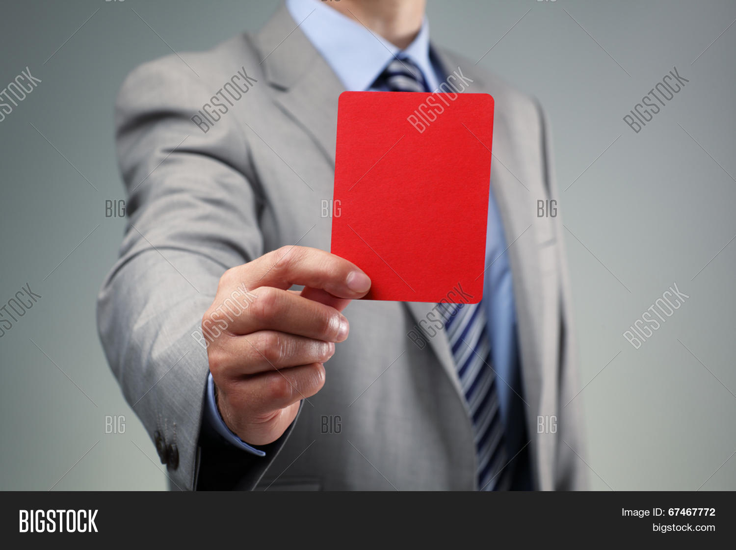 Showing Red Card Image & Photo (Free Trial) | Bigstock