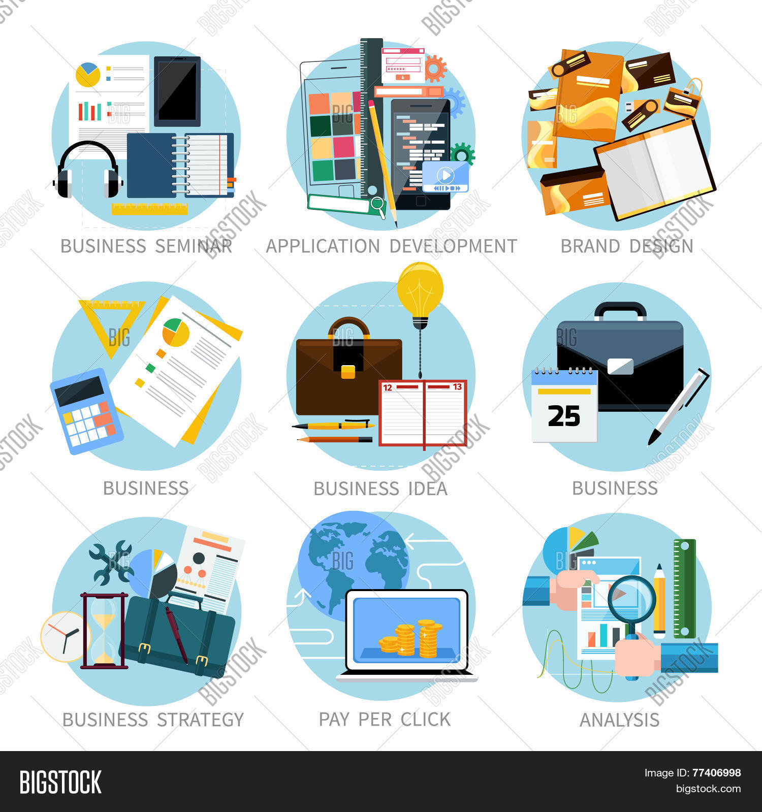 Icons Set Banners Vector & Photo (Free Trial) | Bigstock