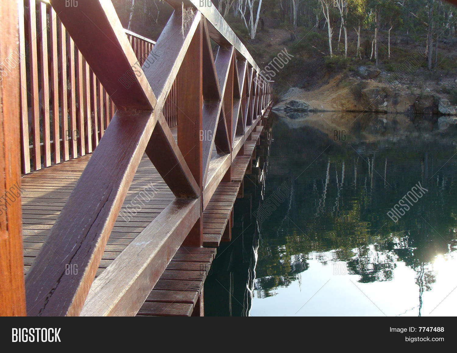 Wooden Water Bridge Image & Photo (Free Trial) | Bigstock