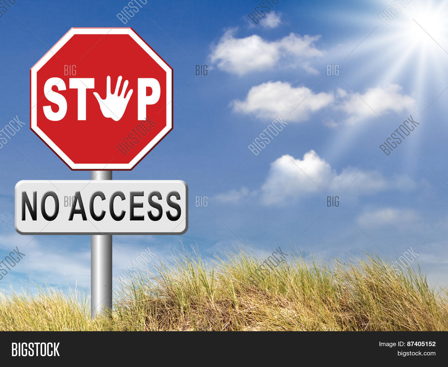 No Access Stop Image & Photo (Free Trial) | Bigstock