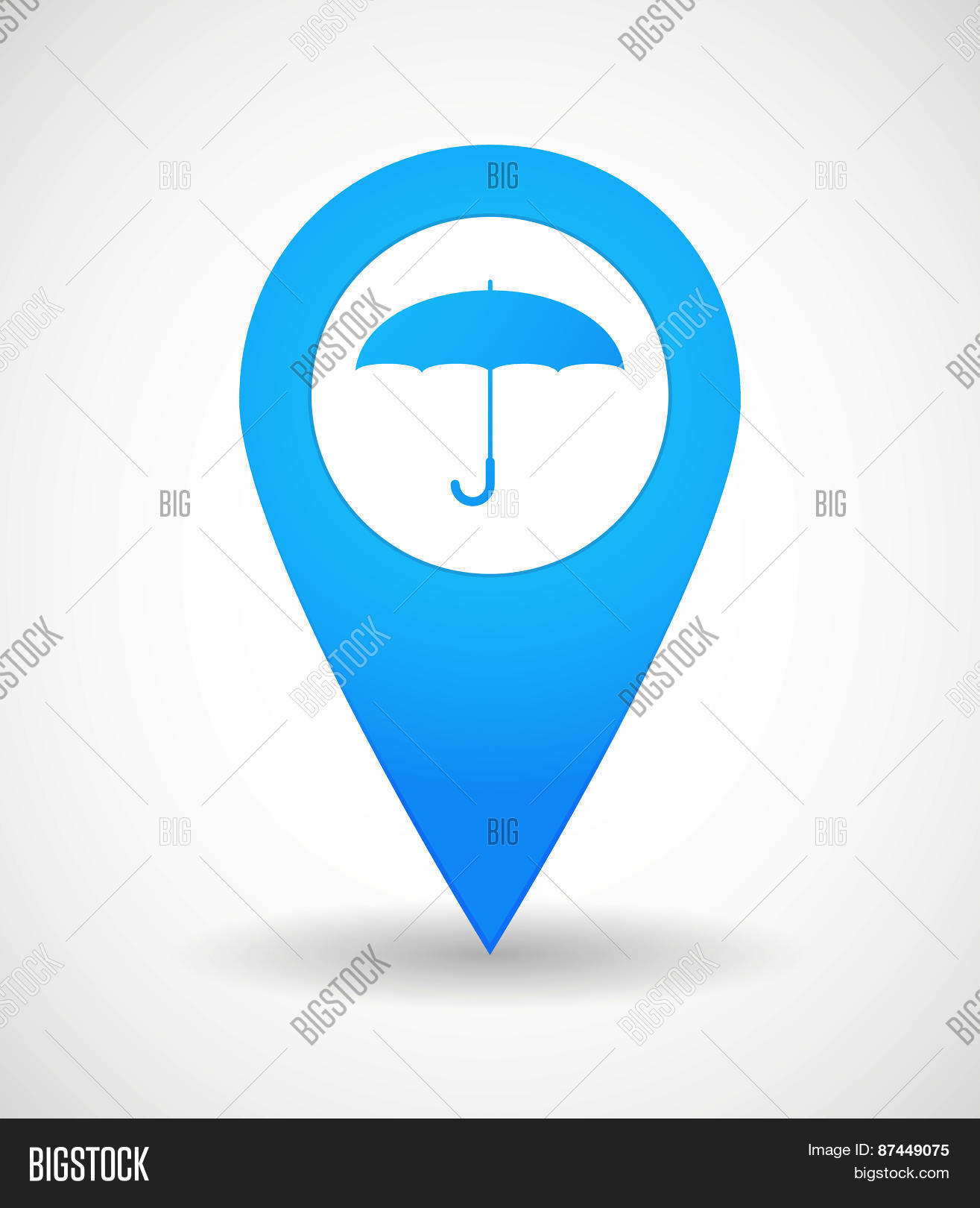Map Mark Icon Vector & Photo (Free Trial) | Bigstock