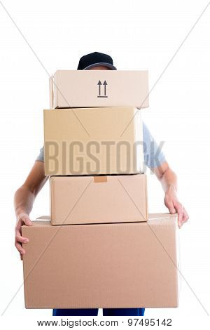 Overstrained Postman Image & Photo (Free Trial) | Bigstock