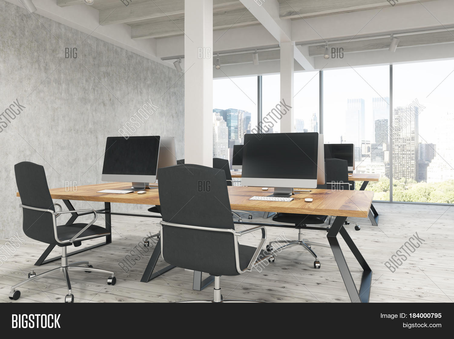 Rear View Open Office Image & Photo (Free Trial) | Bigstock
