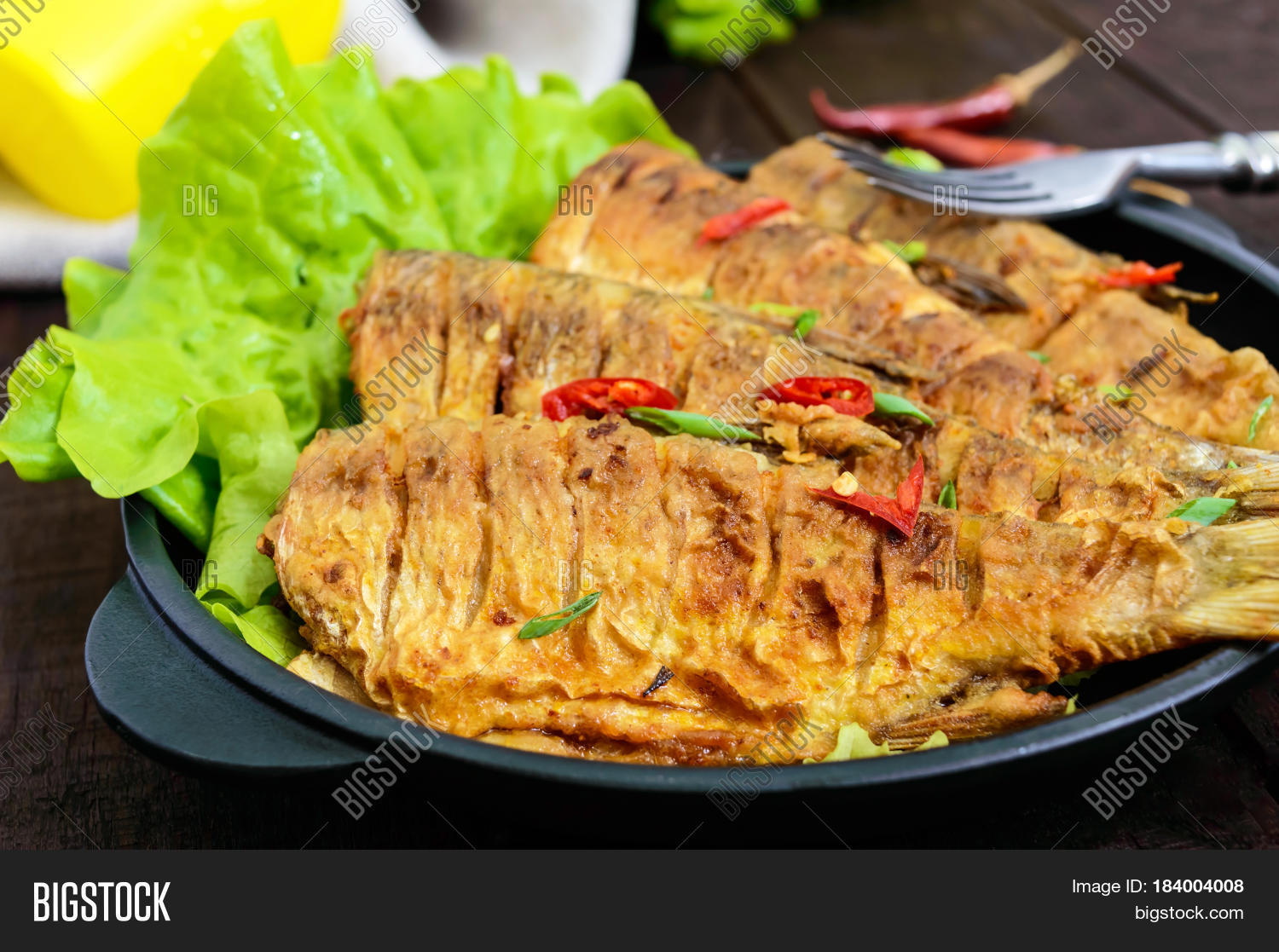 Fried Fish Carp (sazan Image & Photo (Free Trial) | Bigstock