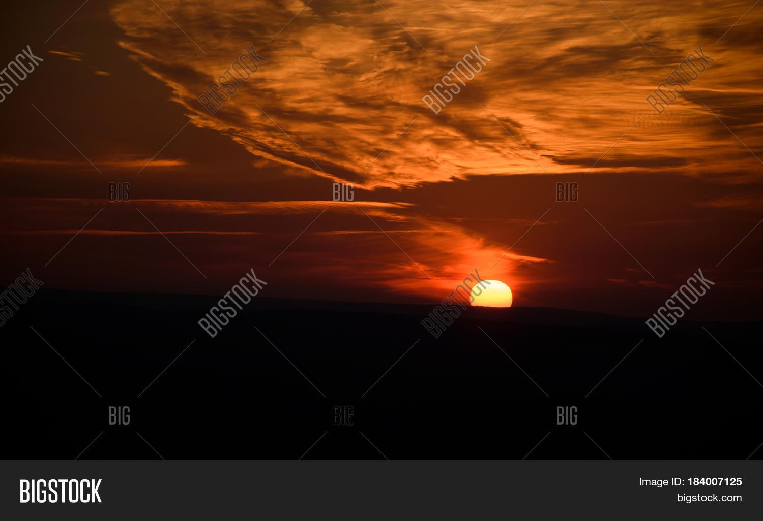 Dramatic Bloody Sunset Image & Photo (Free Trial) | Bigstock