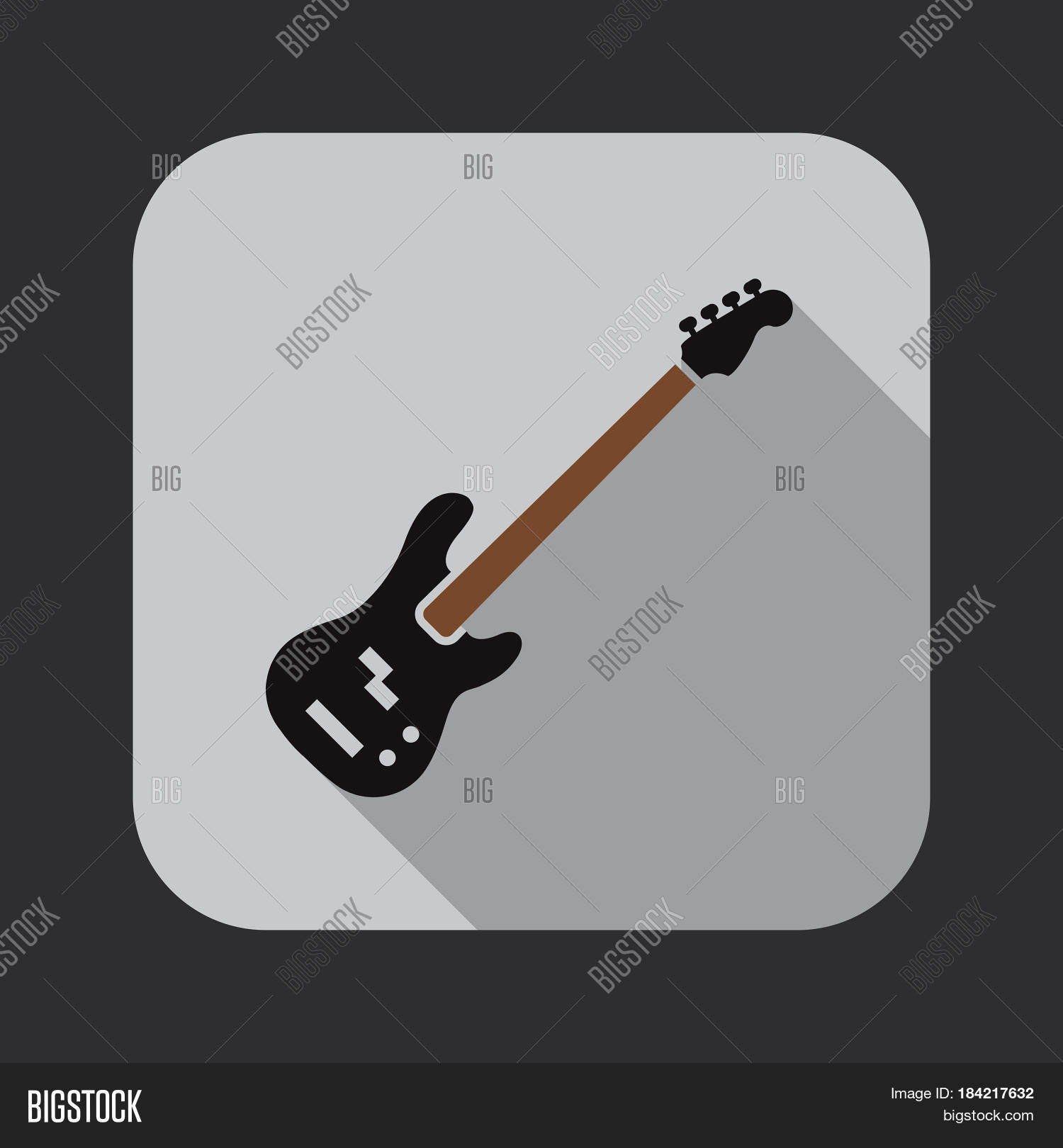 Bass Guitar Icon Vector & Photo (Free Trial) | Bigstock