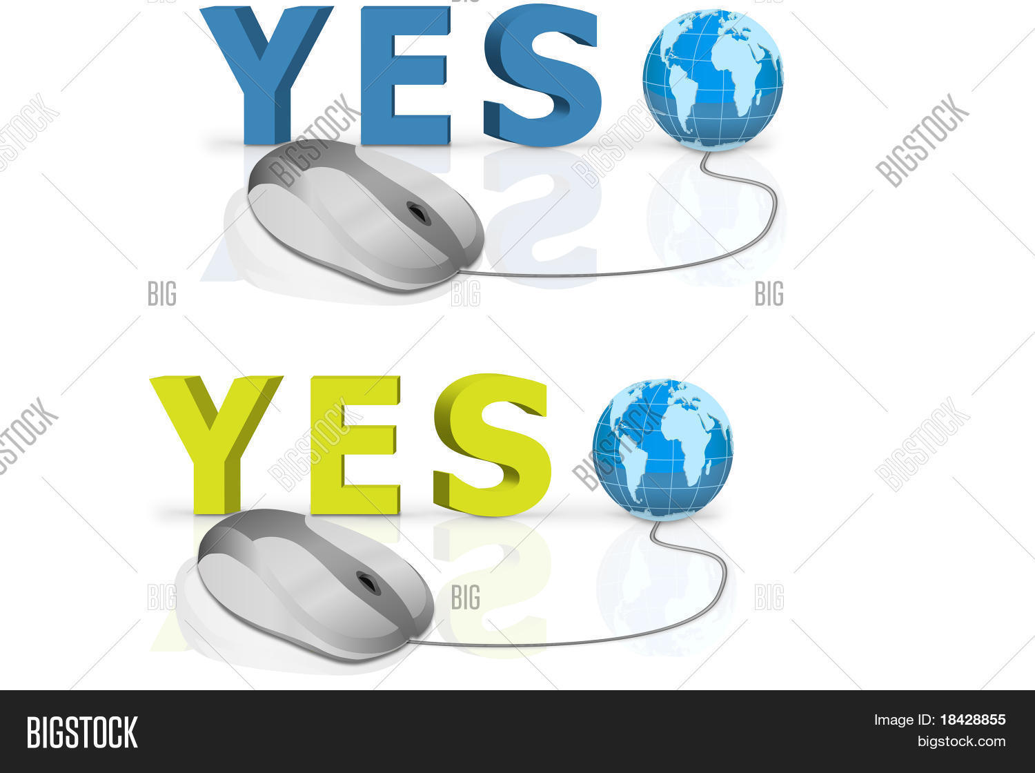 Yes Written Big Blue Image & Photo (Free Trial) | Bigstock