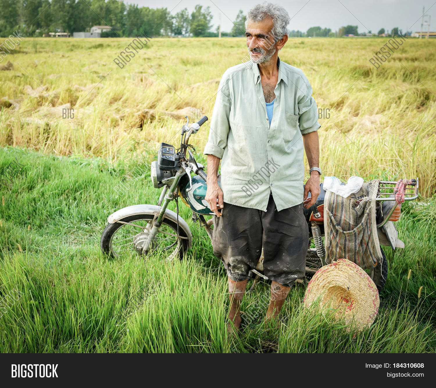 Old Farmer Working On Image & Photo (Free Trial) | Bigstock