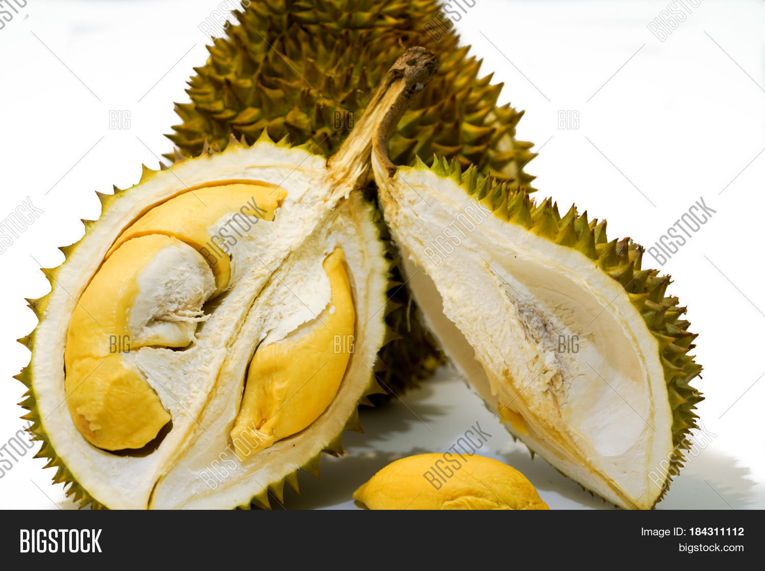 Fresh Cut Durian On Image & Photo (Free Trial) | Bigstock