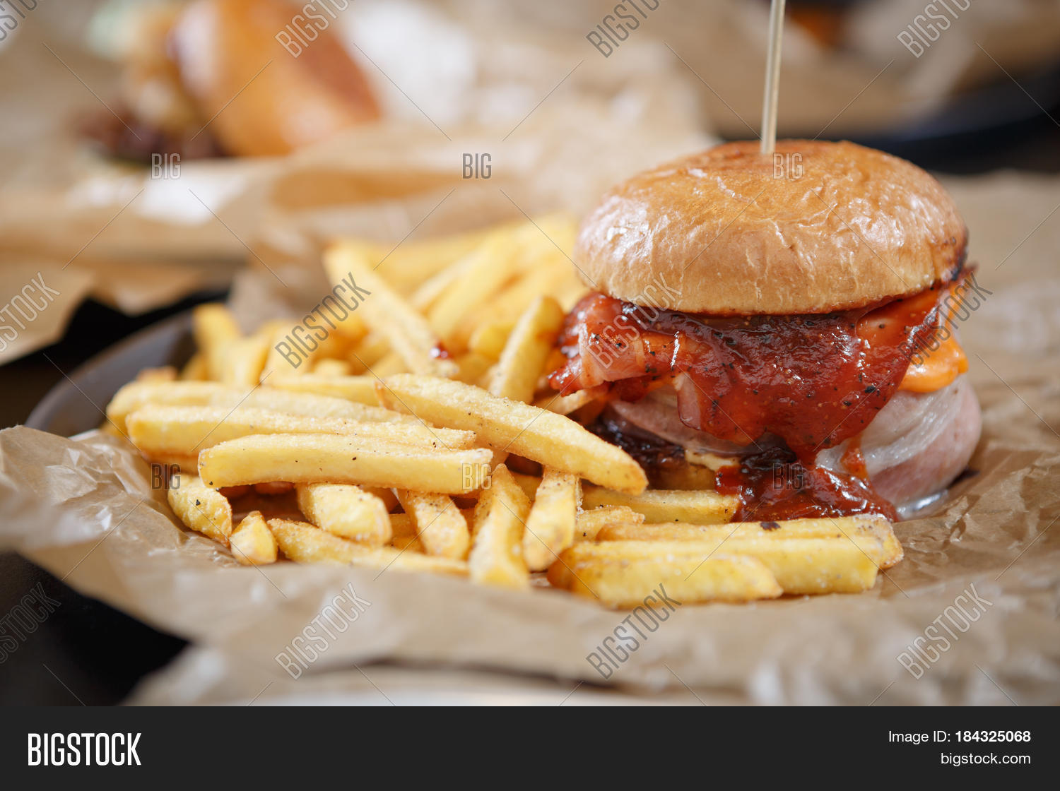 Hamburger Served Fast Image & Photo (Free Trial) | Bigstock