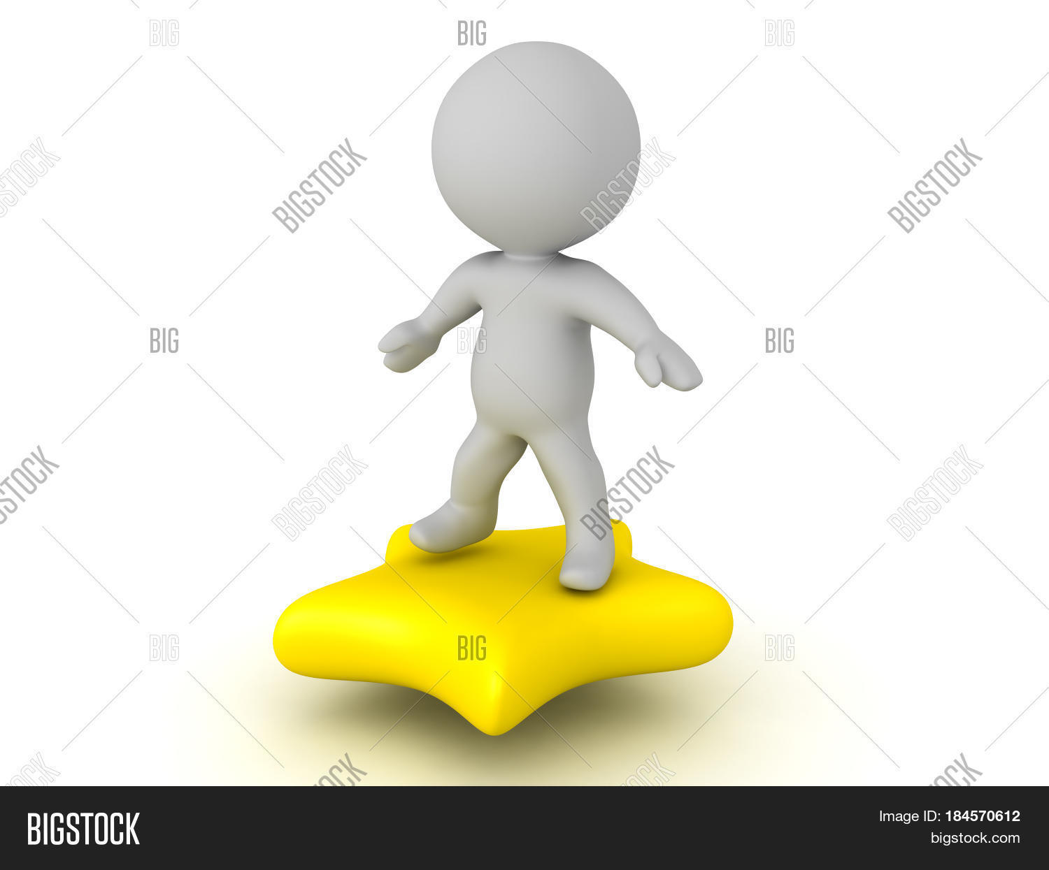 3D Character Flying On Image & Photo (Free Trial) | Bigstock