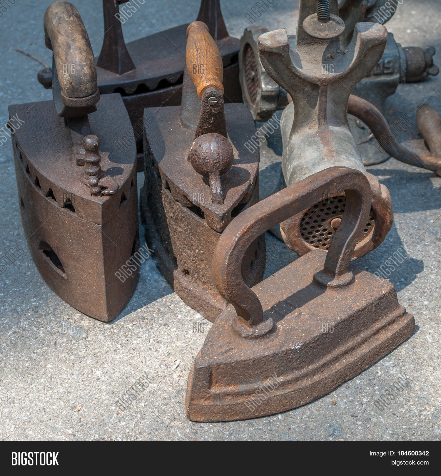 Smoothing-iron Ancient Image & Photo (Free Trial) | Bigstock